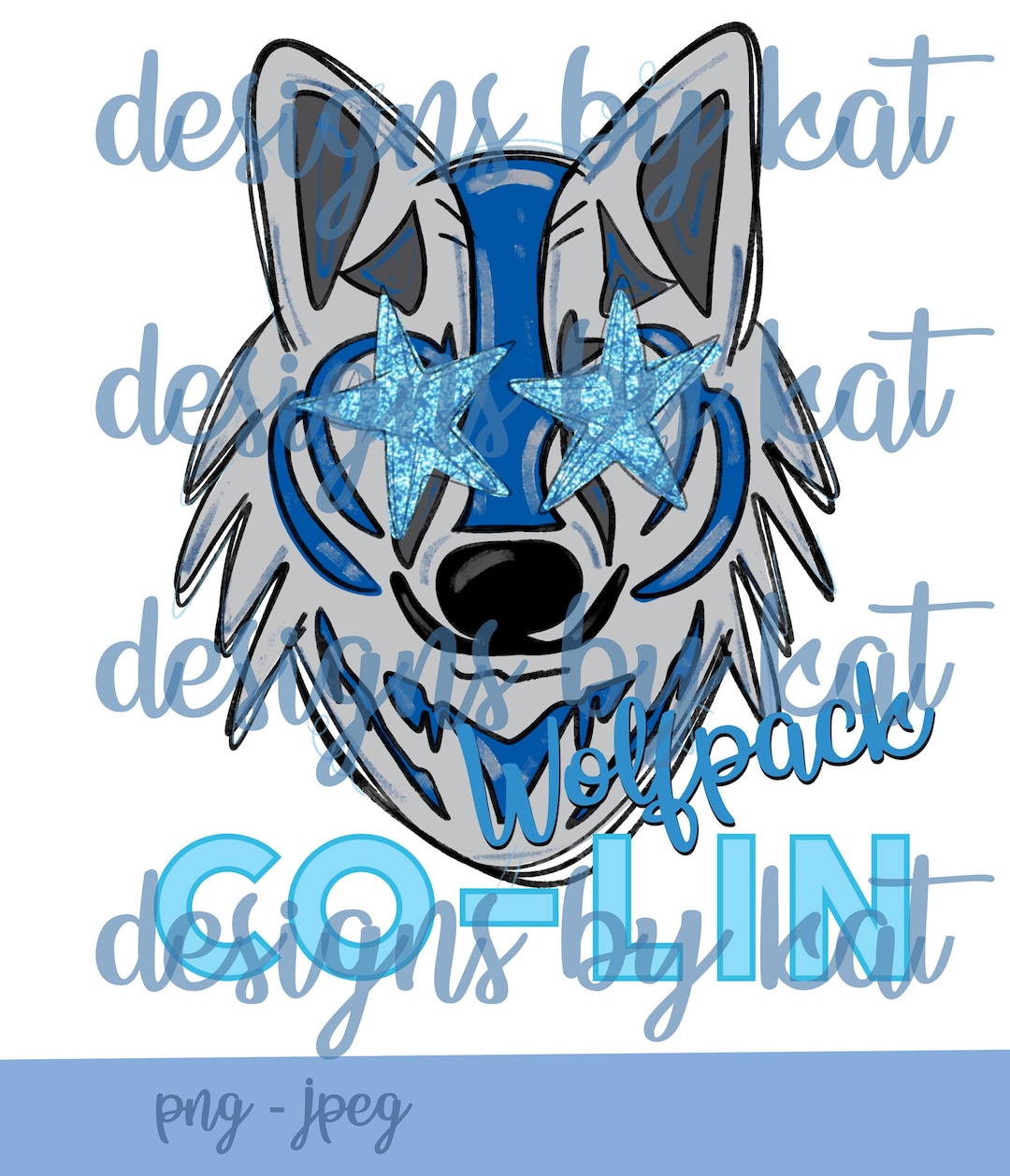 Co-lin Wolfpack Preppy Mascot Design, Copiah Lincoln Community College ...