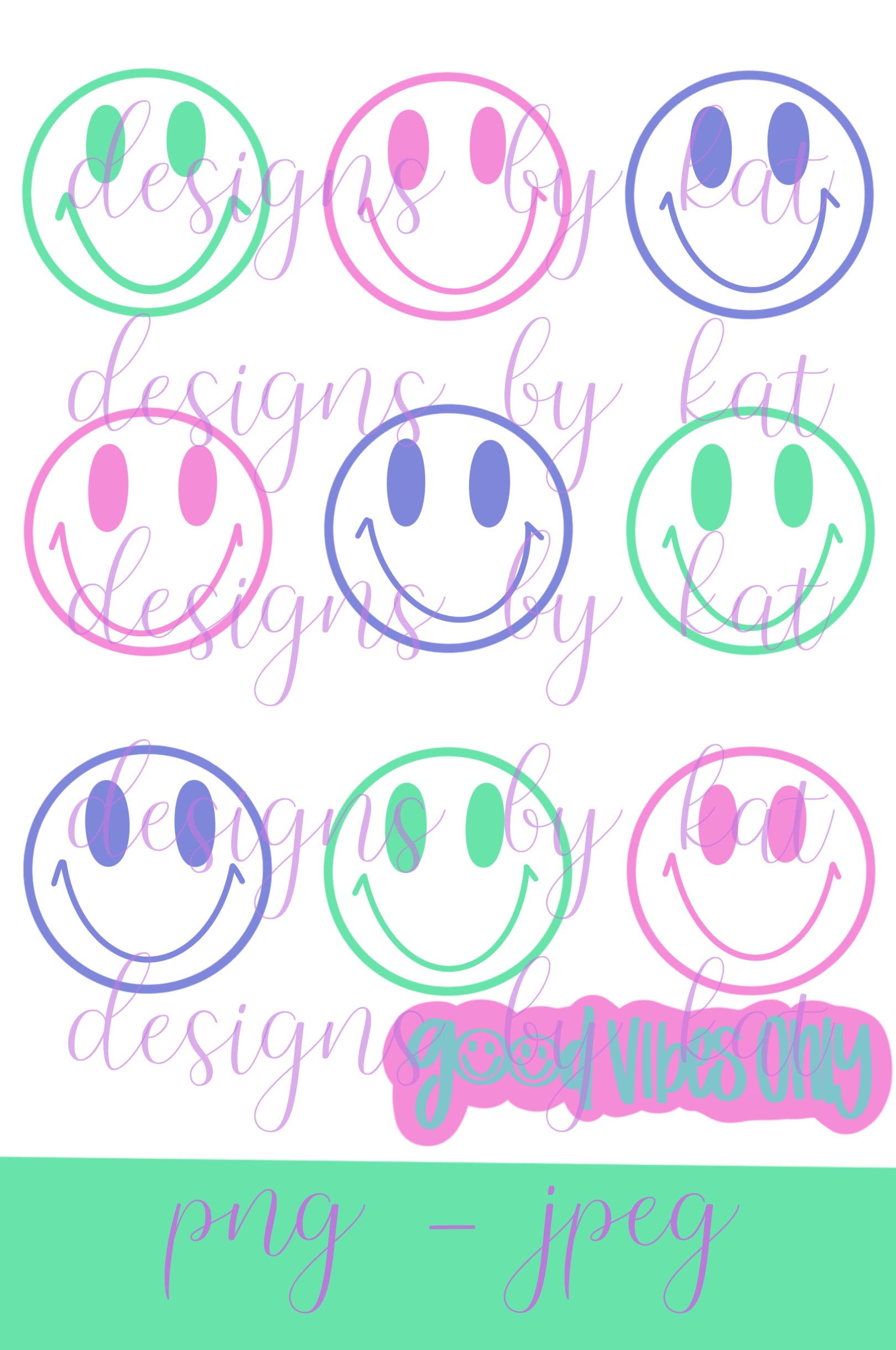 Preppy Smiley Face Sublimation Design, Png, Trending Digital File - Etsy