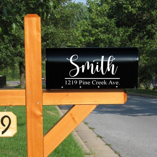 Mailbox Sign With Name and Address - Etsy