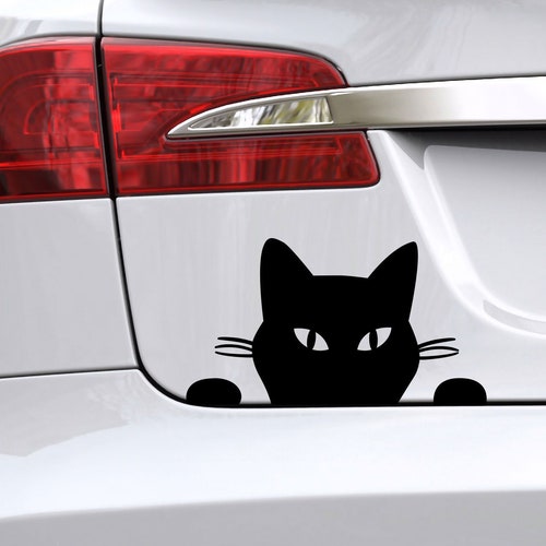 Husky Peeking Vinyl Decal Car Window Bumper Sticker Funny Cute - Etsy