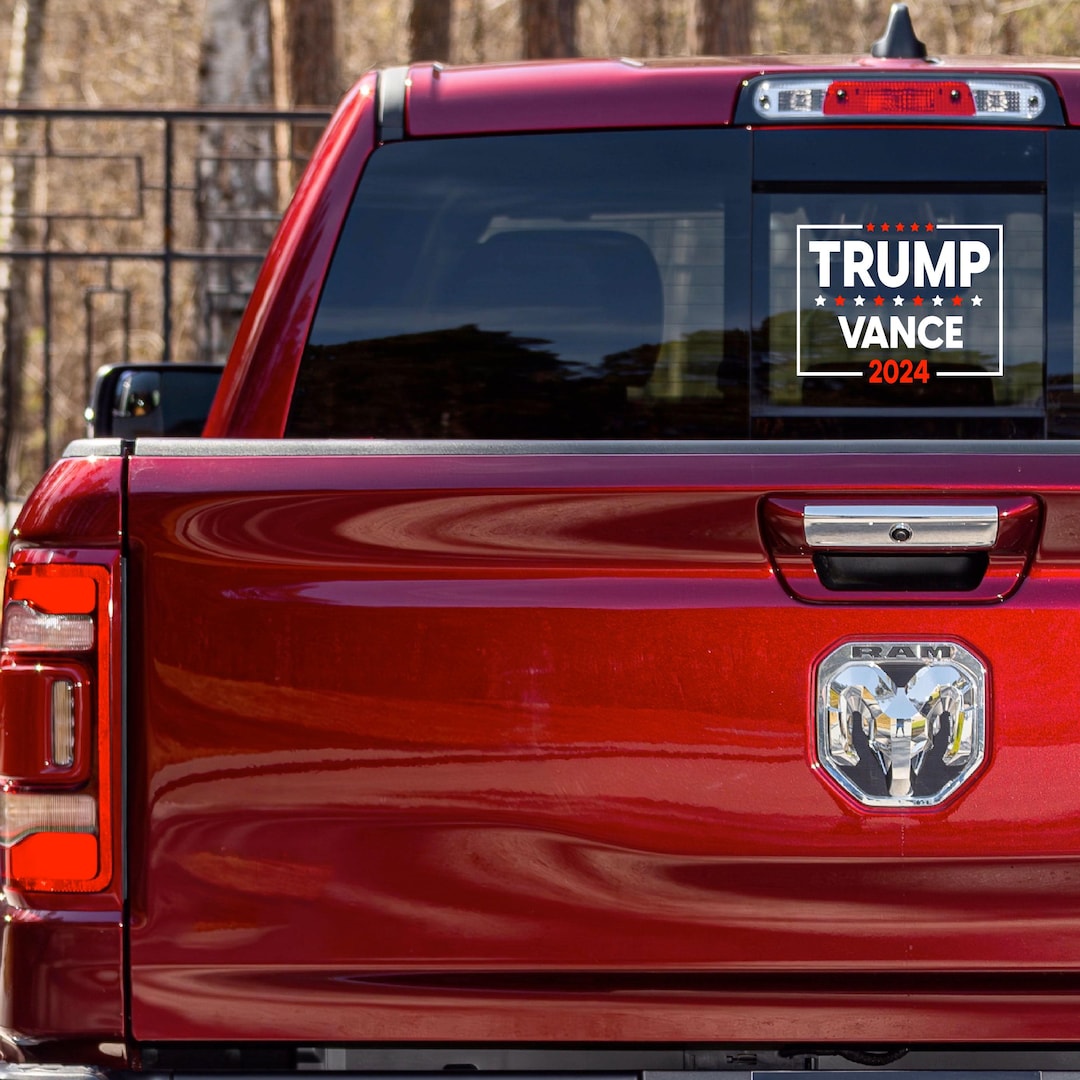 Trump Vance 2024 Decal: Car Window Bumper Sticker - Etsy