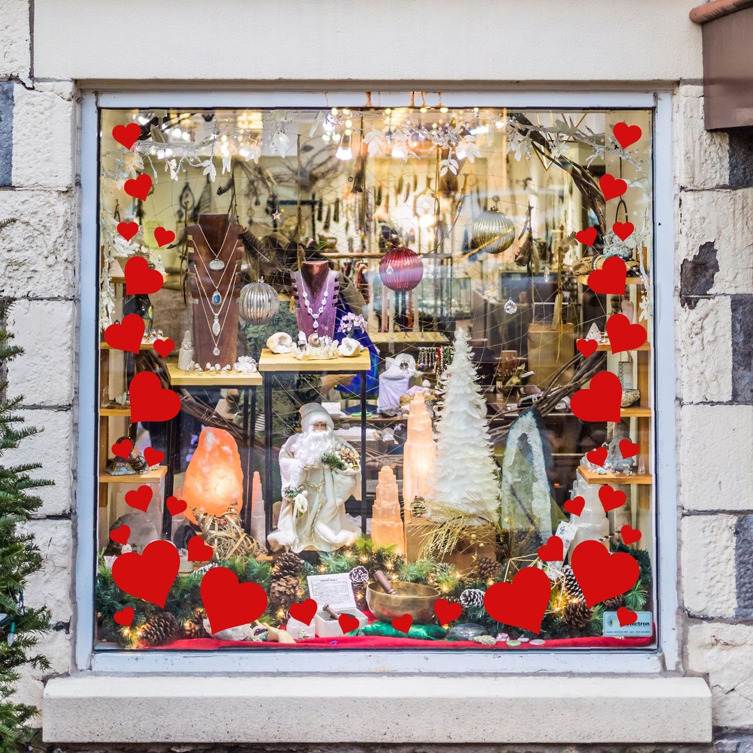 70 Heart Shaped Decals | Heart Stickers | Assorted Heart Decals for ...