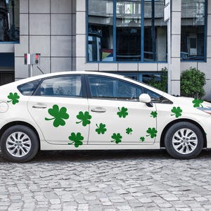 Hanging Shamrock Decals | St. Patrick's Day Window Decals - Etsy