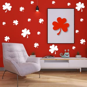Hanging Shamrock Decals | St. Patrick's Day Window Decals - Etsy