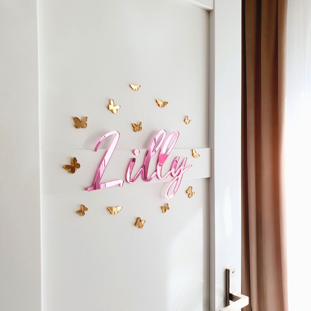 Door Name Signs for Kids, Mirror Name Signs, Name Sign for Door, Kids ...