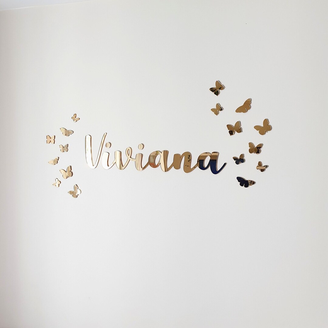 Butterfly Name Sign, Name Sign for Nursery, Name Sign Baby Girl ...