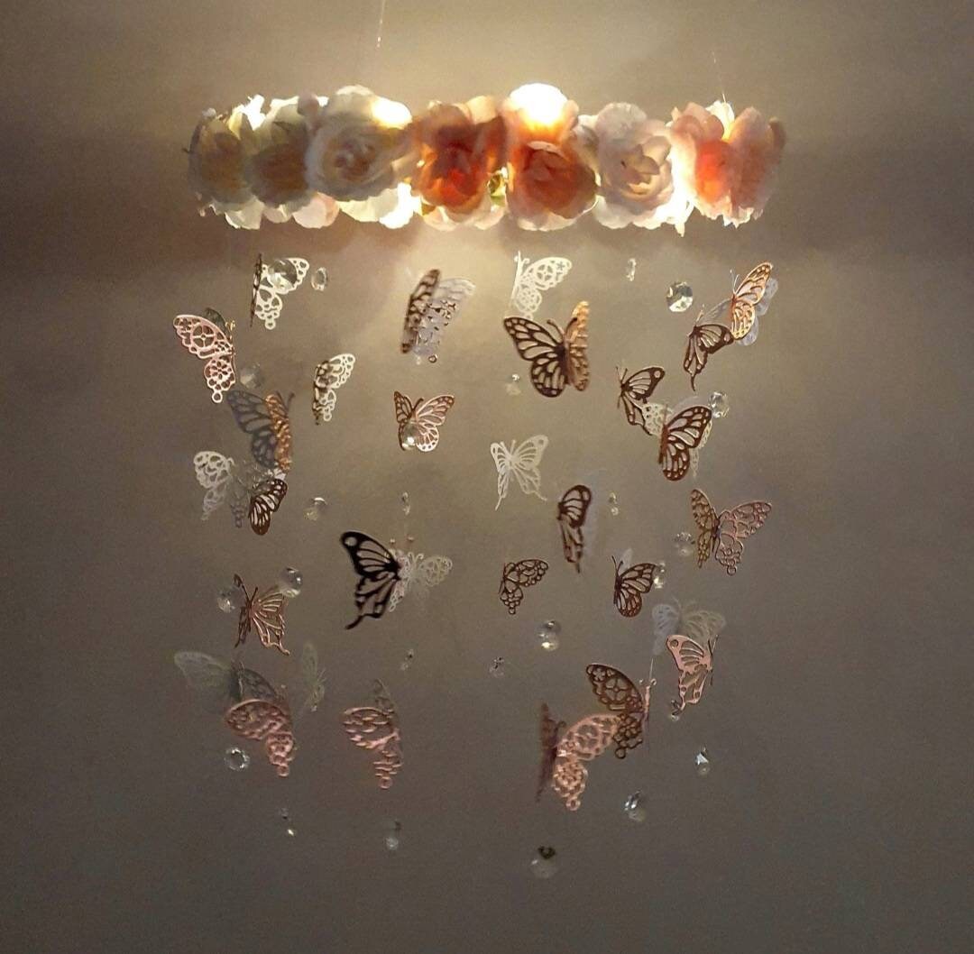 Butterfly Crib Mobile, Butterfly Nursery Decor, Baby Girl Mobile ...