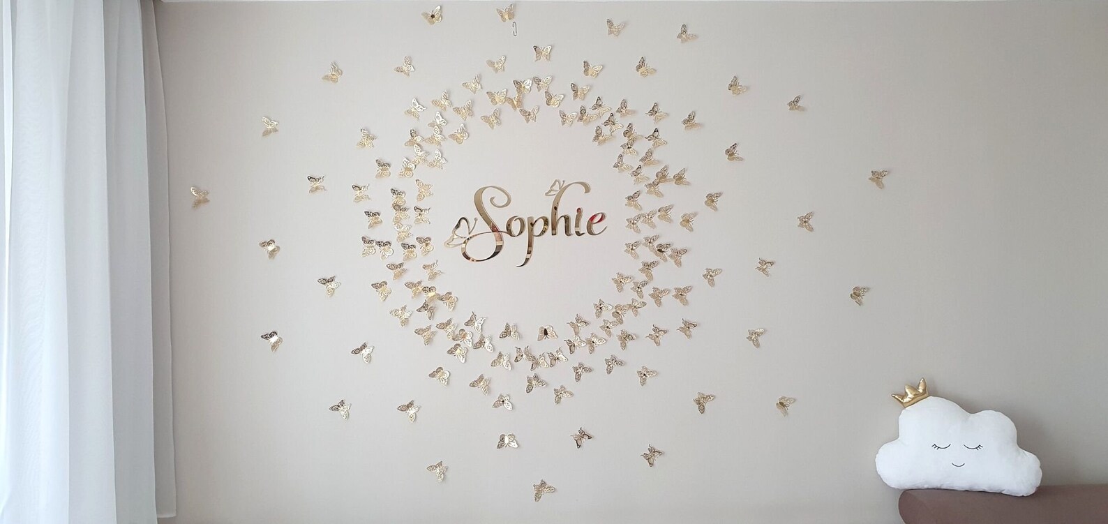 Butterfly Nursery Decor, Butterfly Name Sign, Name Sign for Nursery ...
