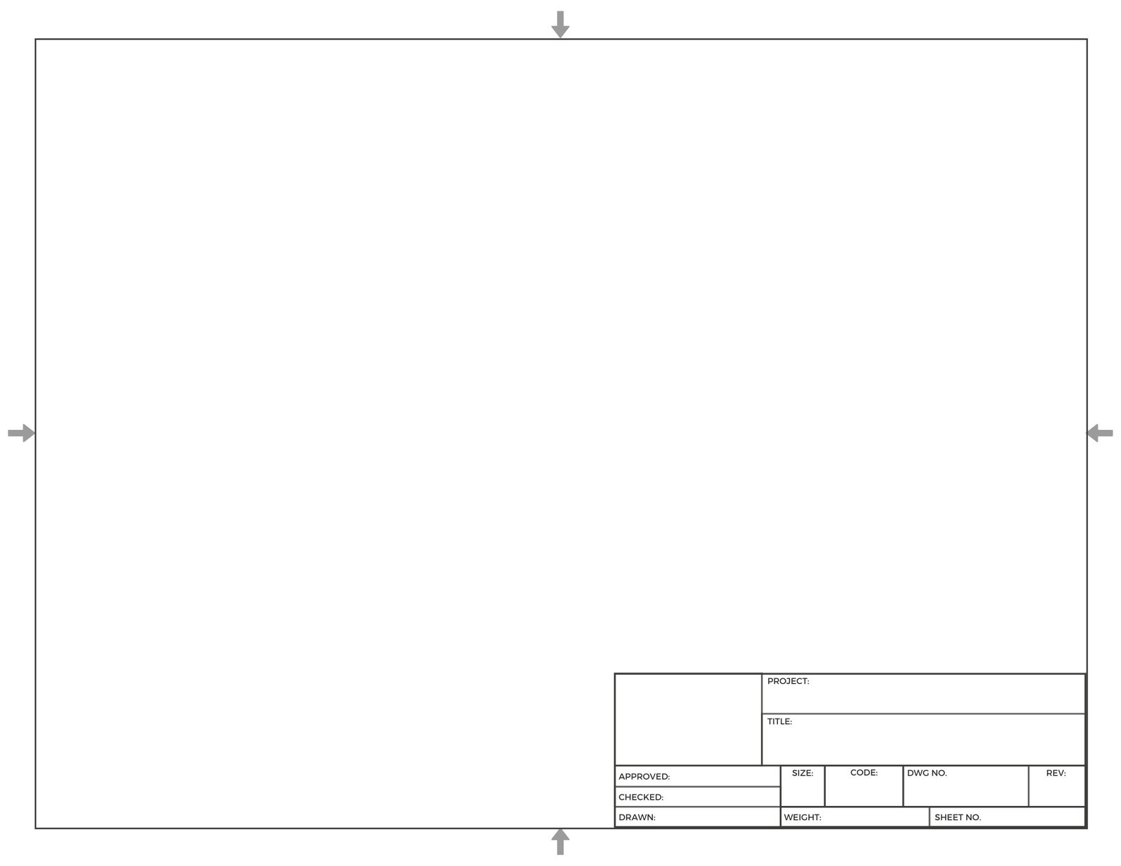 Drafting Template With Sketch Grid PDF File Instant Download Printable ...