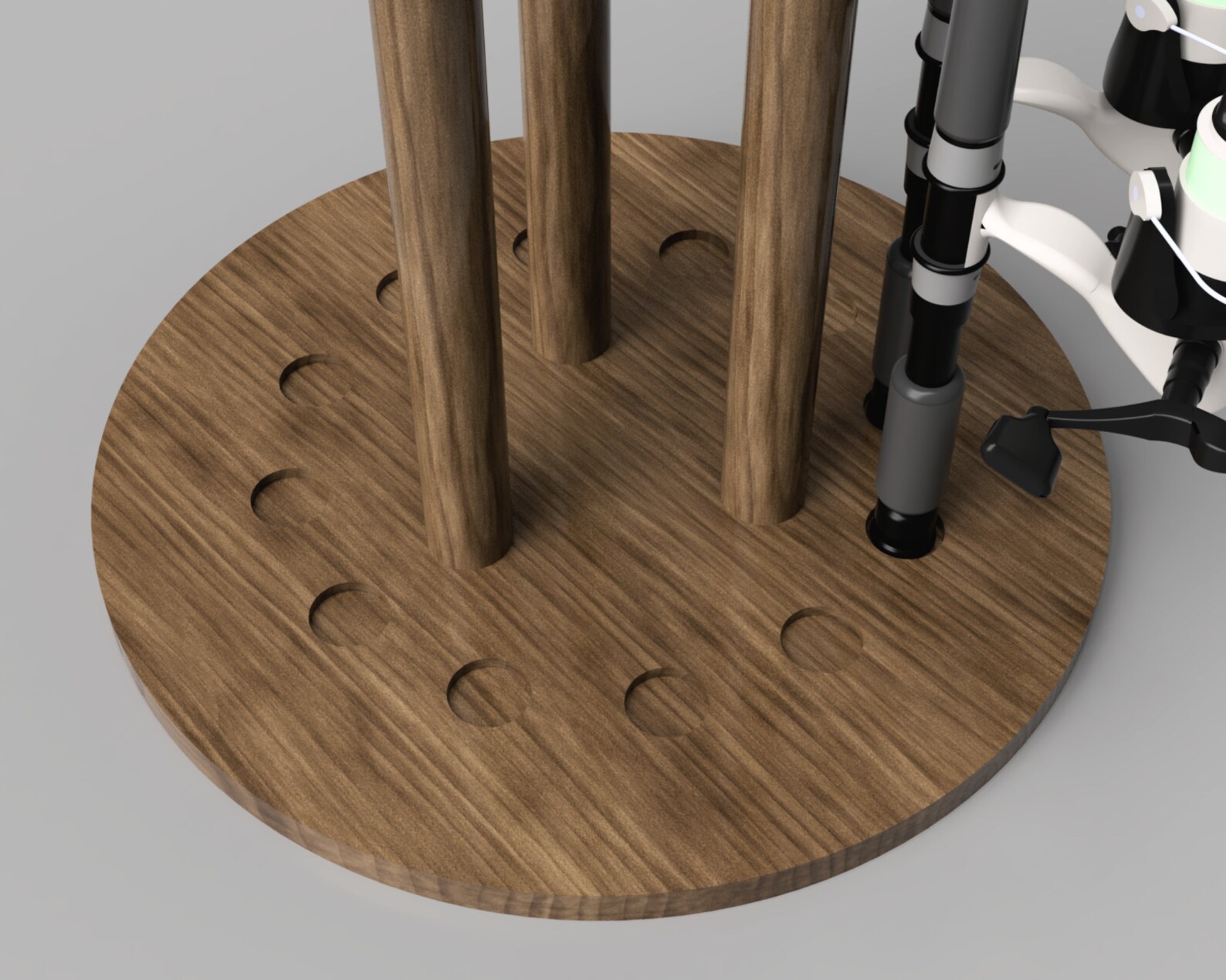 Fishing Rod Rack 2D and 3D CAD Files Stl Step F3d Skp Iges - Etsy UK