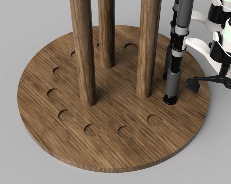 Fishing Rod Rack 2D and 3D CAD Files Stl Step F3d Skp Iges Dxf Instant ...