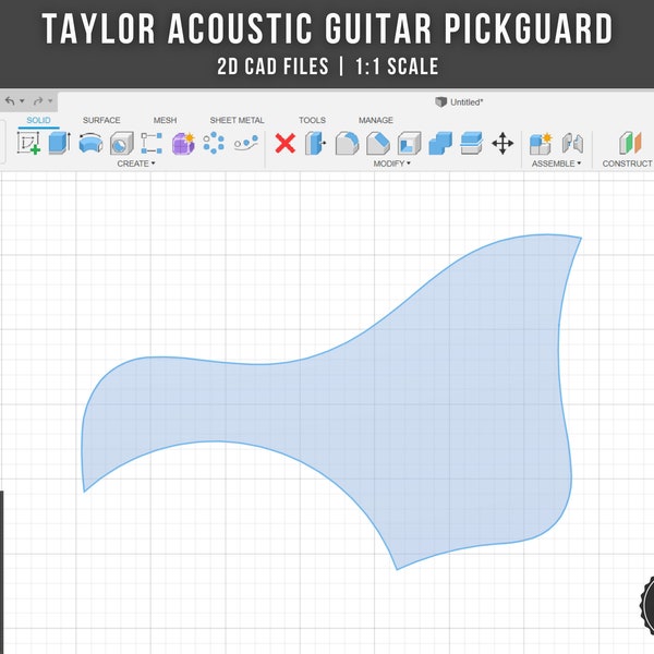 Taylor Guitar Blueprint - Etsy