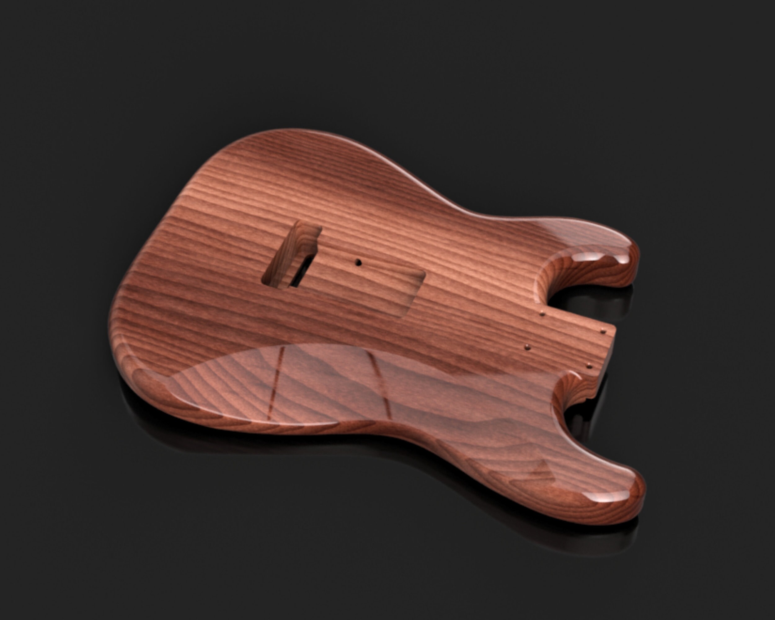 Fender Stratocaster Body 3D CAD Files Stl Step Skp F3d 3mf - Etsy Canada