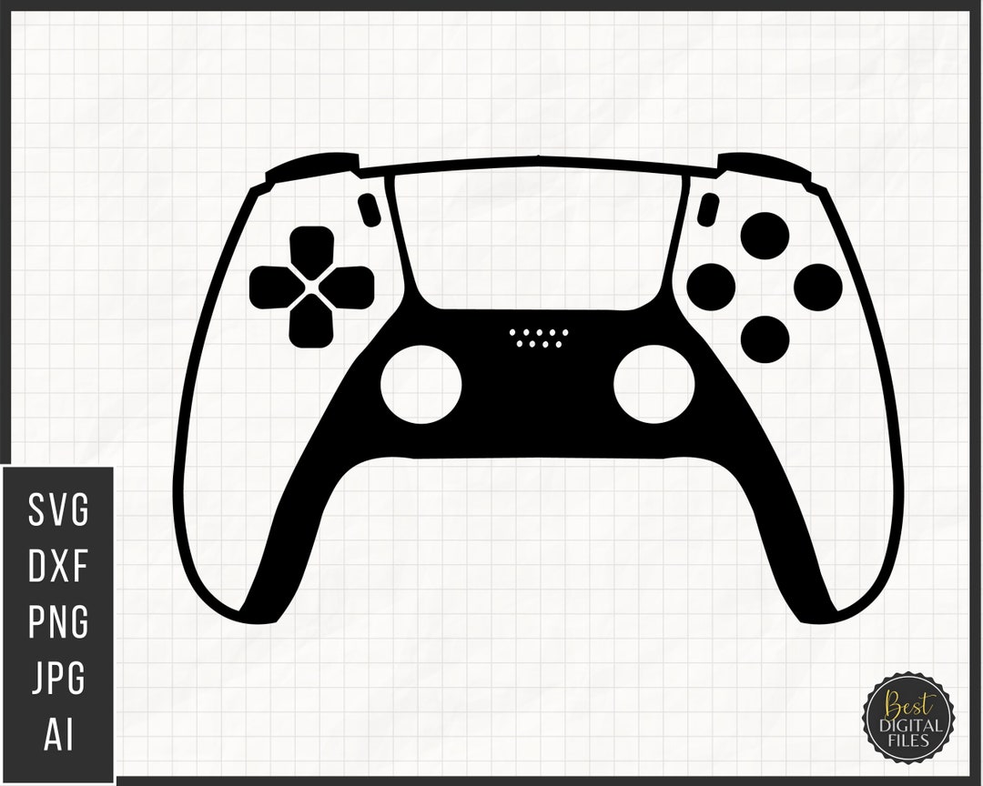 Controlador de juego PS5 Archivo SVG / Descarga instantánea / PNG DXF ...