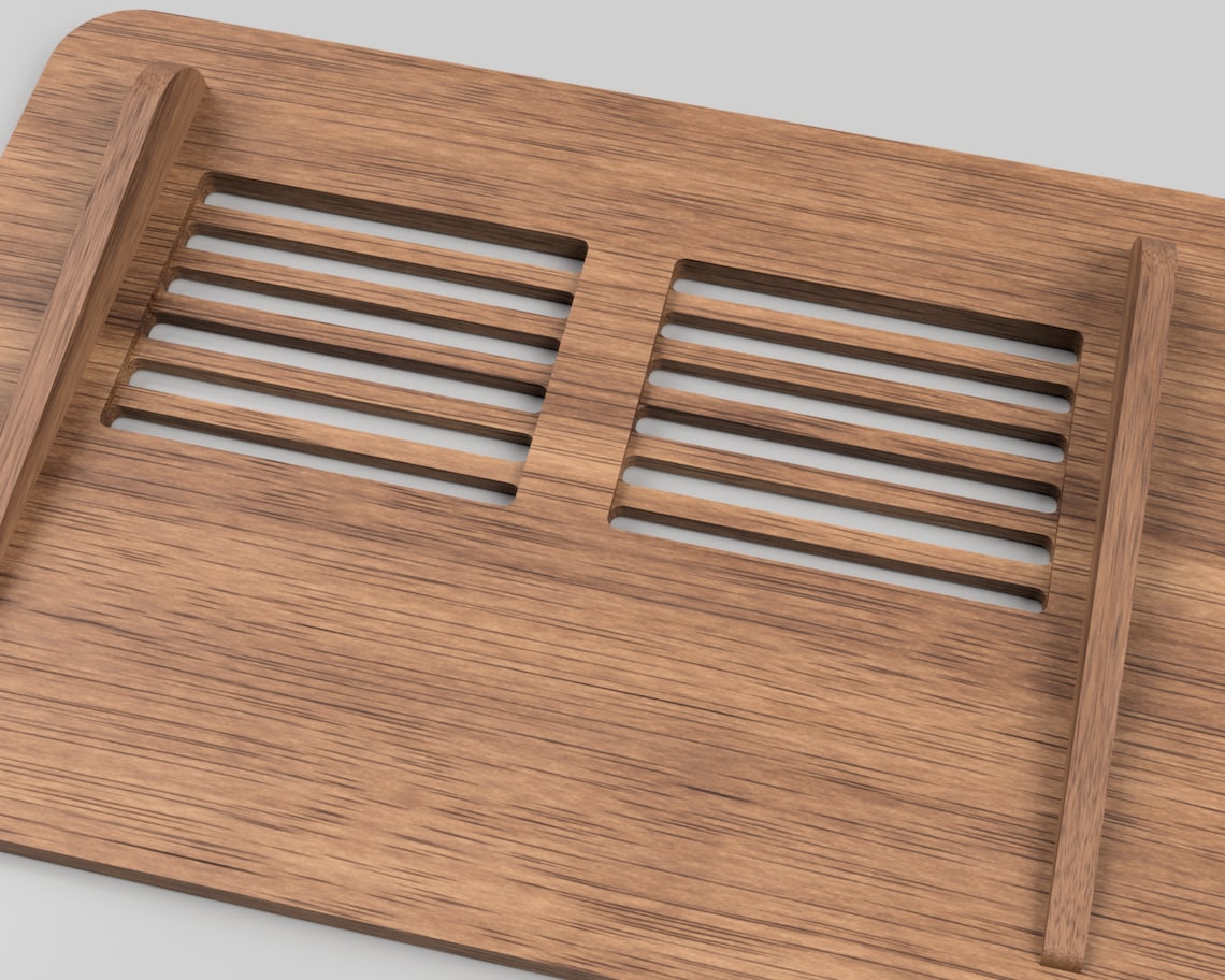 Modern Wood Laptop Stand 3D CNC Files F3d Stl Step Skp Iges - Etsy