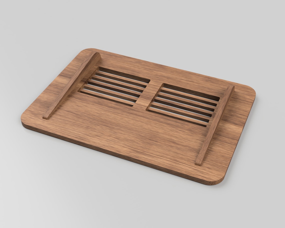 Modern Wood Laptop Stand 3D CNC Files F3d Stl Step Skp Iges - Etsy
