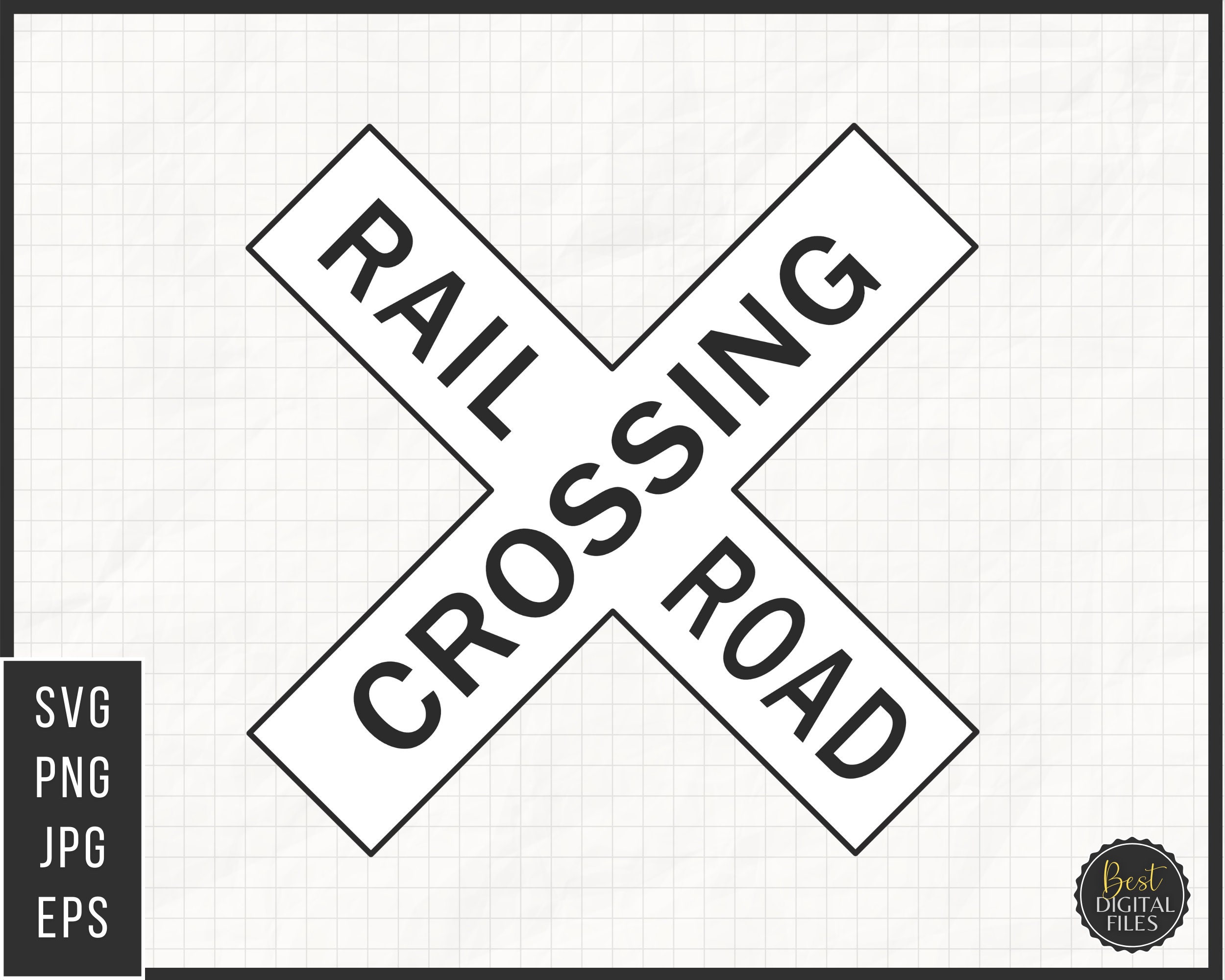 Railroad Crossing Sign Clip Art