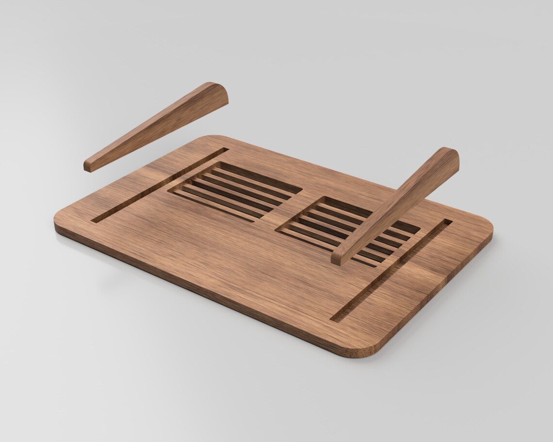 Modern Wood Laptop Stand 3D CNC Files F3d Stl Step Skp Iges - Etsy