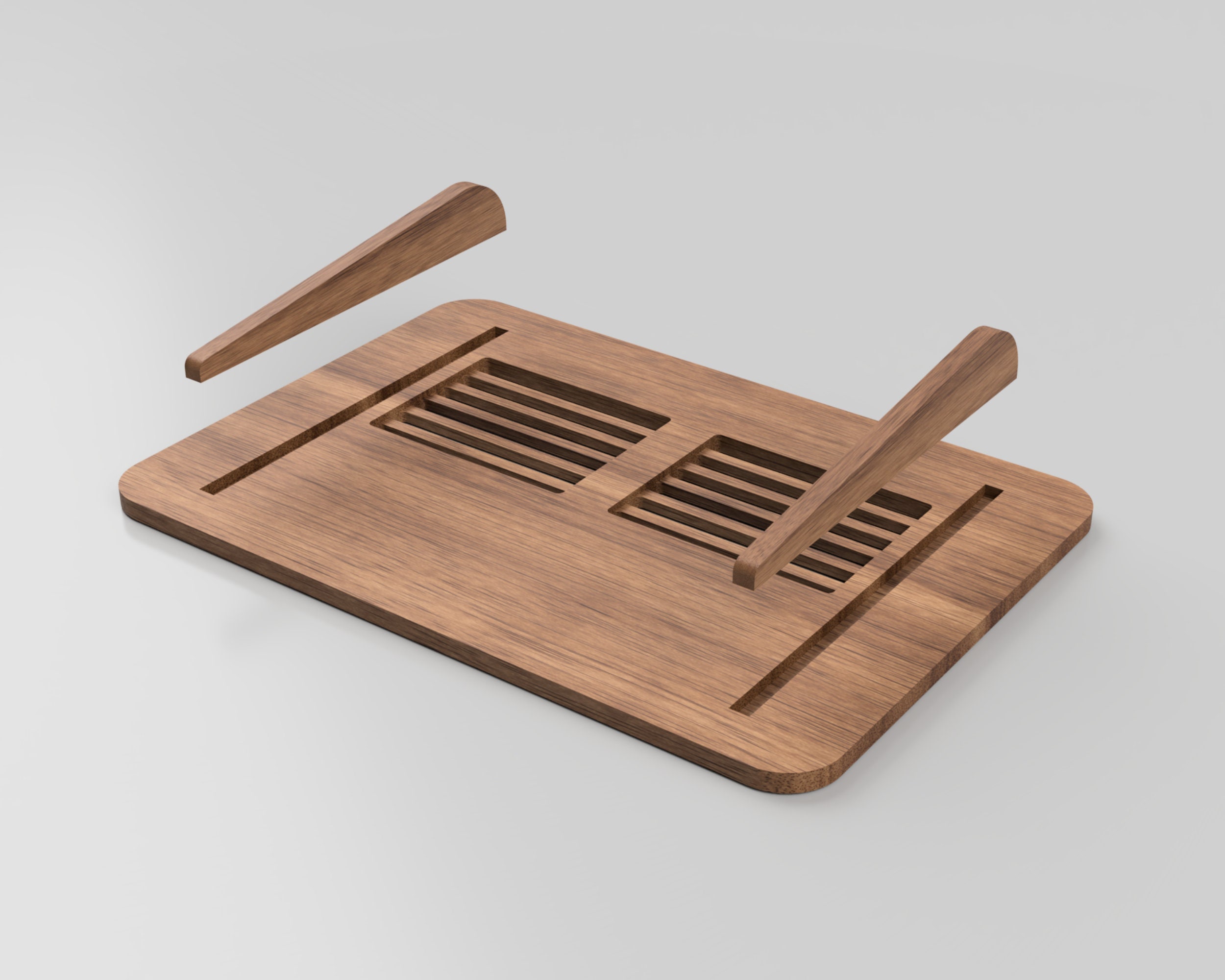 Woodworking Plan CNC Cut Files f3d stl step skp iges 1:1 Scale 3D ...