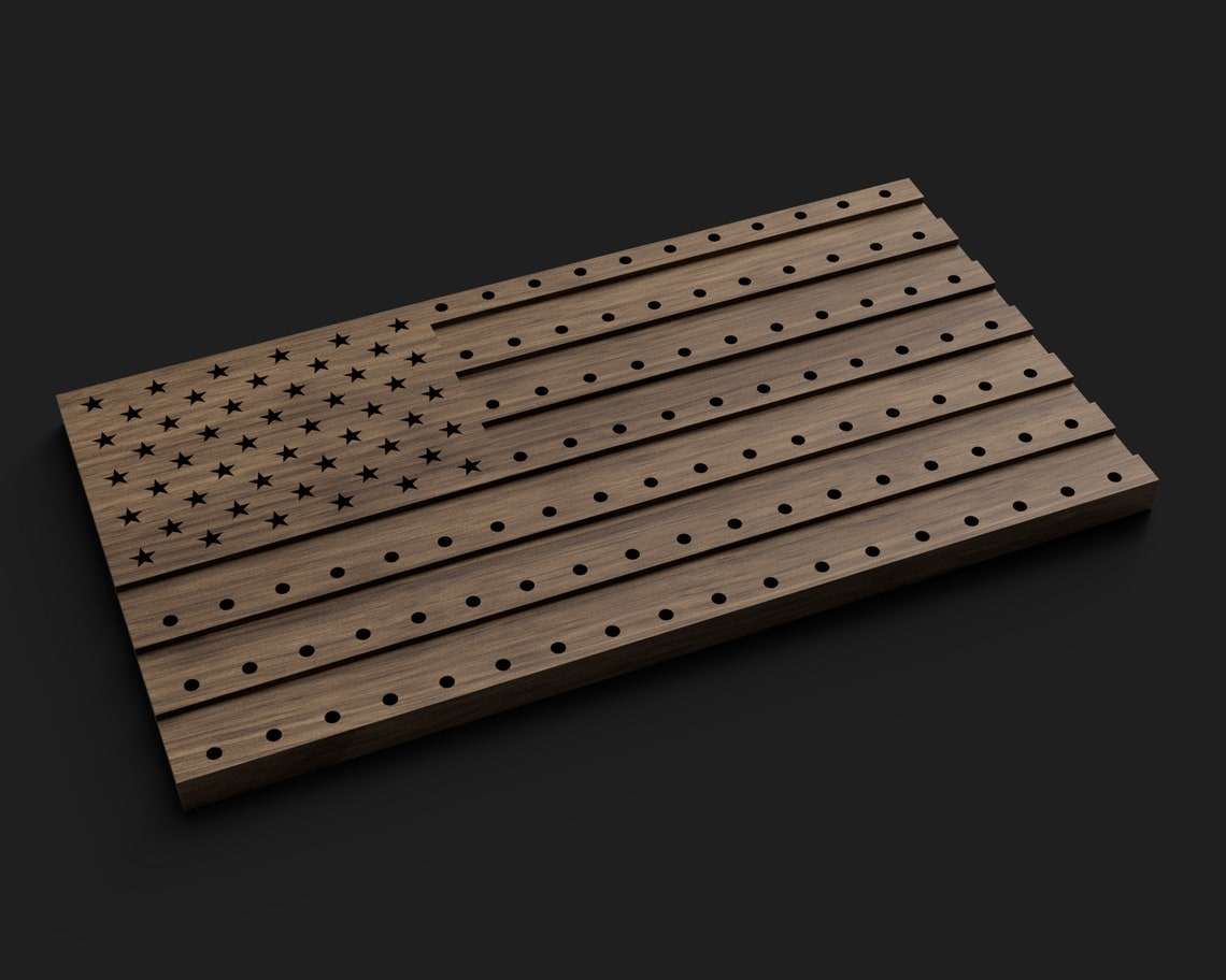 American Flag CNC Router Bit Tray Organizer 3D Files Stl - Etsy