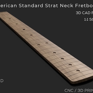 Buy Fender Stratocaster Body 3D CAD Files Stl Step Skp F3d 3mf 1:1 ...
