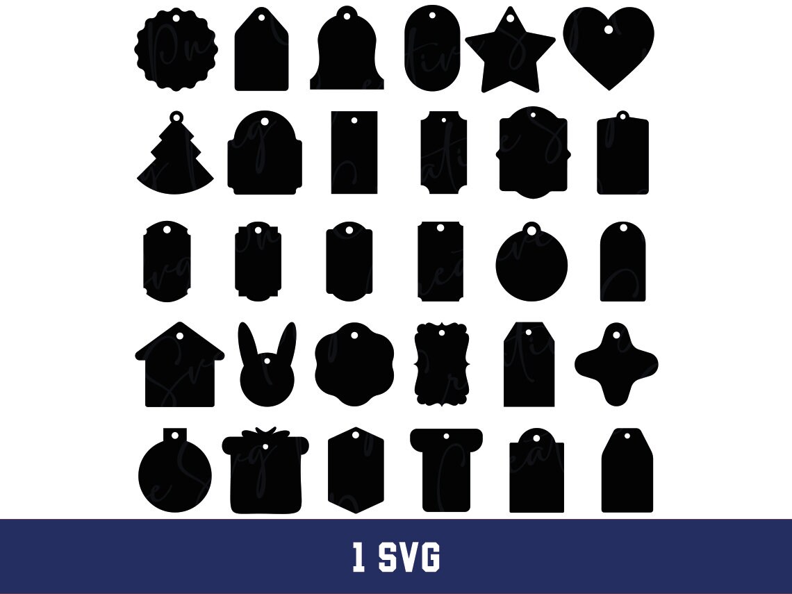Gift Tag Svg, Gift Label Svg, Gift Tag Template Svg, Name Tag, Tag Svg ...