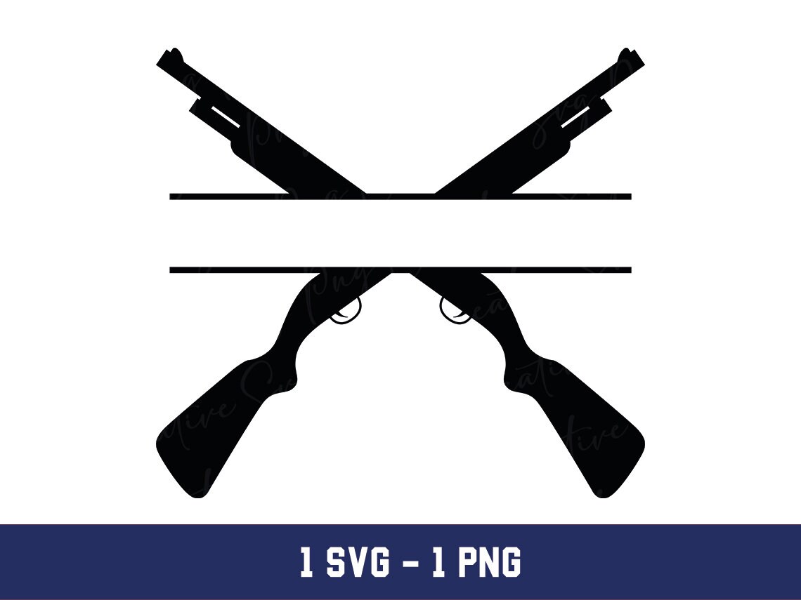 Crossed Hunting Rifles