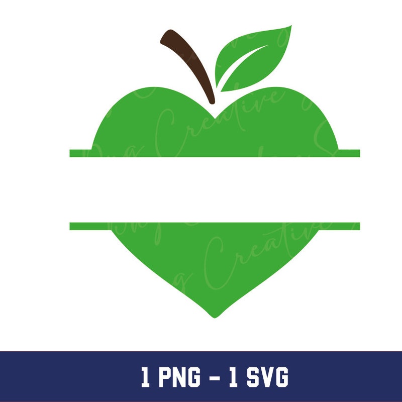 Heart Apple Svg - Etsy