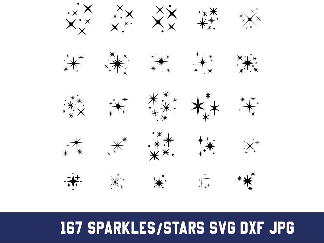 Sparkle Svg Bundle Sparkles Cut File Galaxy Sparkles Svg - Etsy