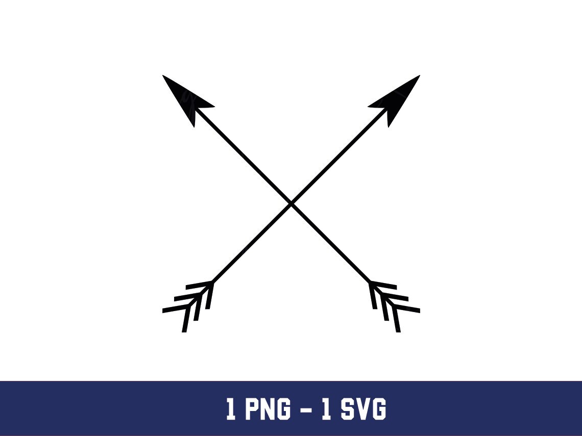 Arrow Png, Arrow Svg, Crossed Arrow Png, Crossed Arrow Svg - Etsy