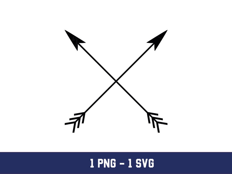 Arrow Png, Arrow Svg, Crossed Arrow Png, Crossed Arrow Svg - Etsy
