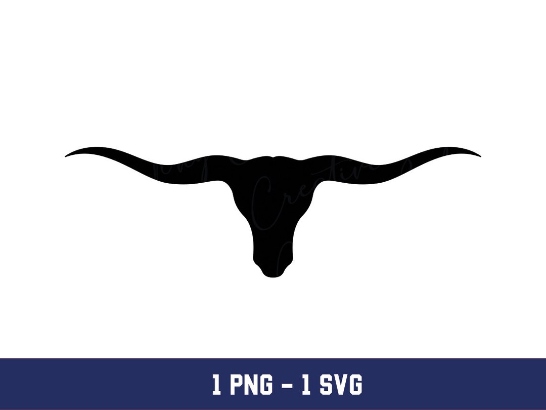 Longhorn Head png Longhorn Head svg Texas Longhorn Head - Etsy Portugal