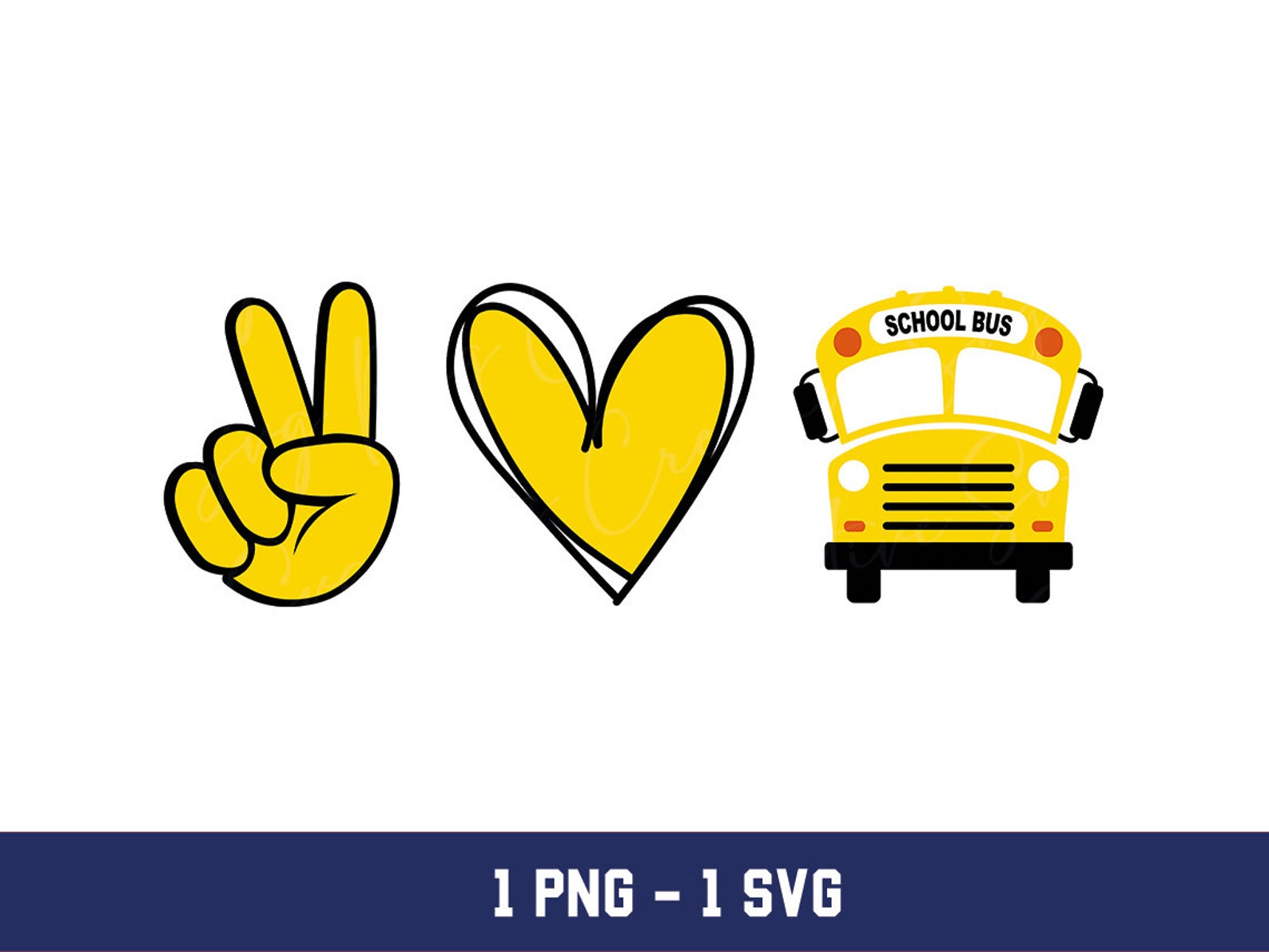 School Bus Svg School Bus Png School Bus Love - Etsy