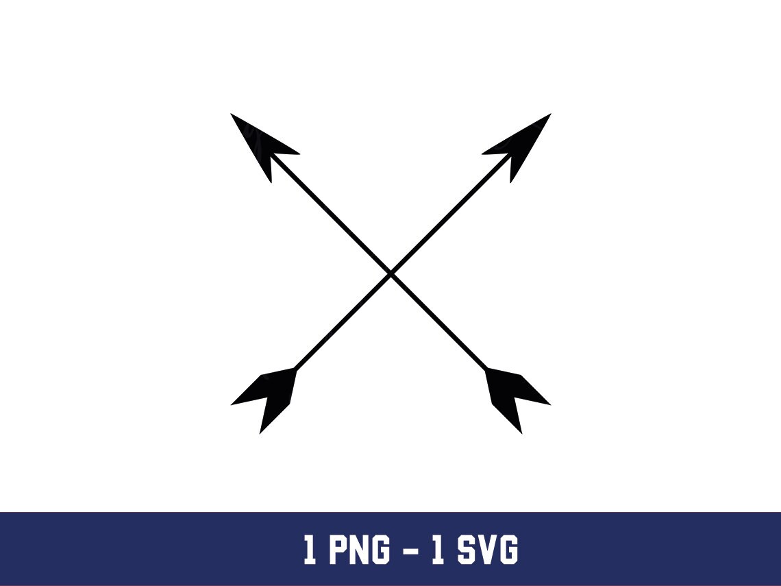 Arrow Png, Arrow Svg, Crossed Arrow Png, Crossed Arrow Svg - Etsy