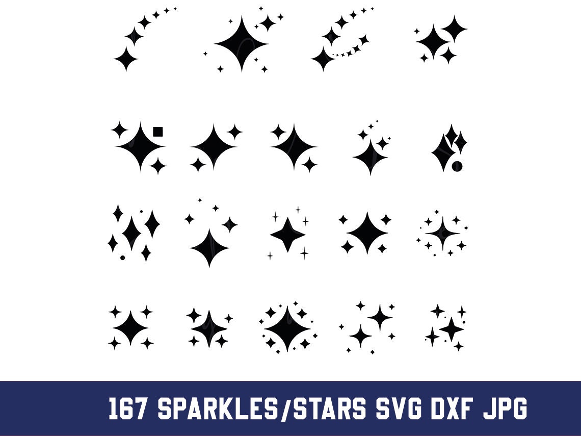 Sparkle Svg Bundle Sparkles Cut File Galaxy Sparkles Svg - Etsy