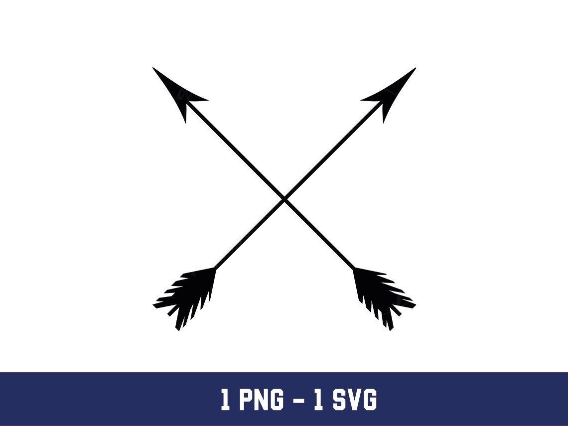 Arrow Png, Arrow Svg, Crossed Arrow Png, Crossed Arrow Svg - Etsy