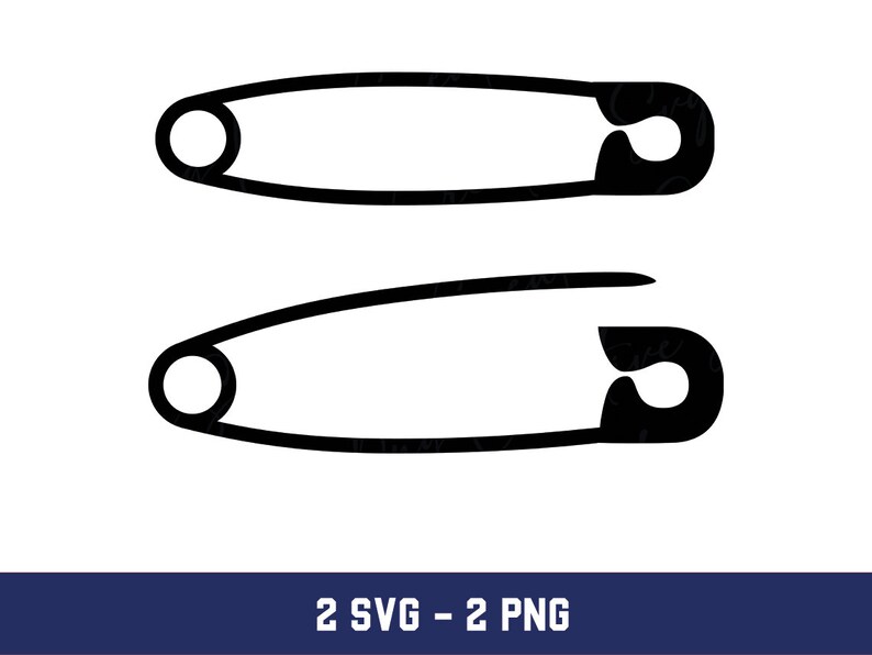 Safety Pin SVG: Baby Shower Clipart, Diaper Pin (digital Download) - Etsy