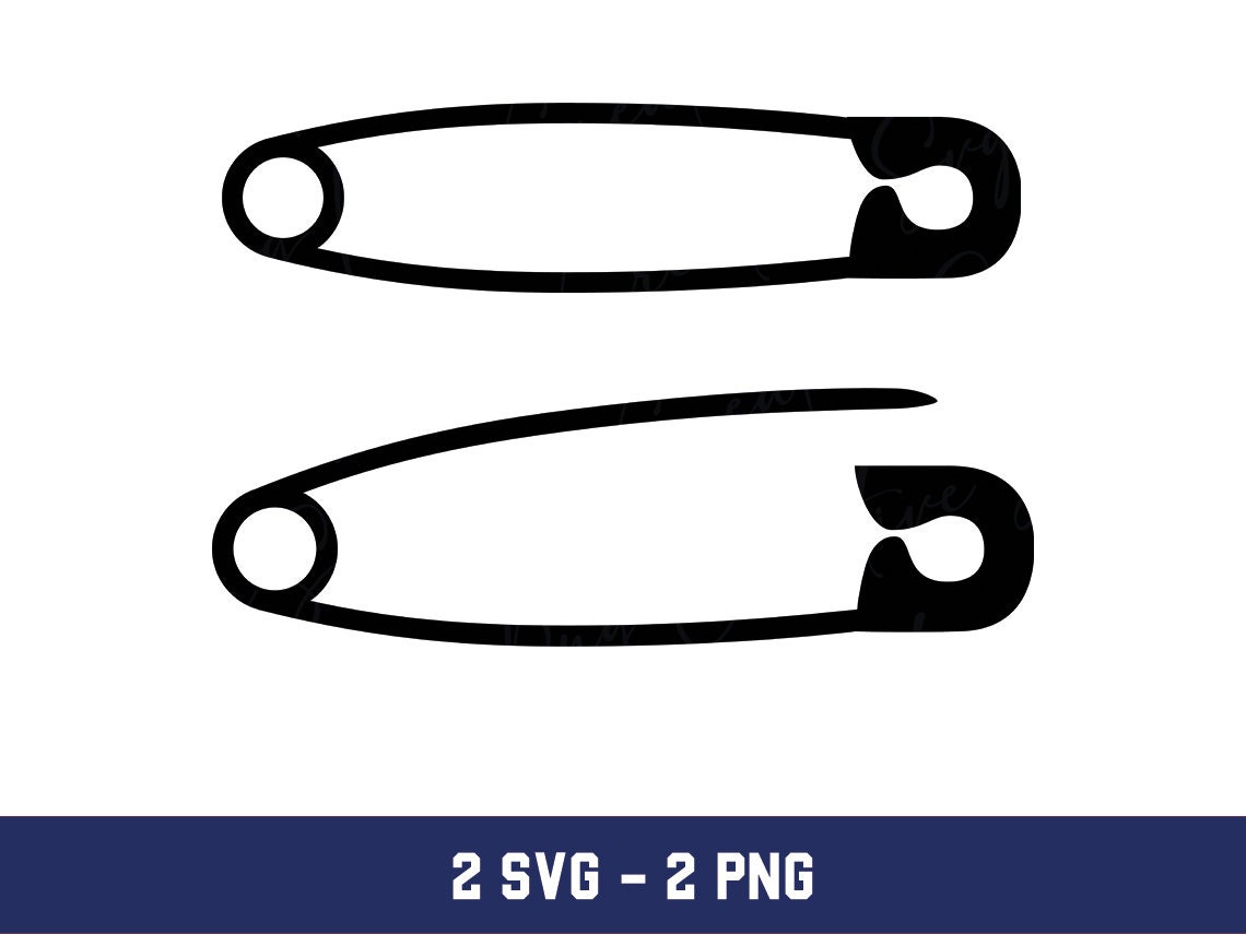 Safety Pin SVG: Baby Shower Clipart, Diaper Pin (digital Download) - Etsy