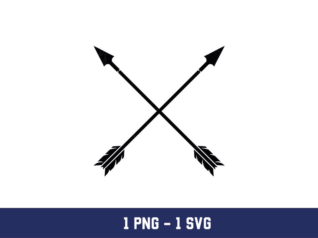 Arrow Png, Arrow Svg, Crossed Arrow Png, Crossed Arrow Svg - Etsy