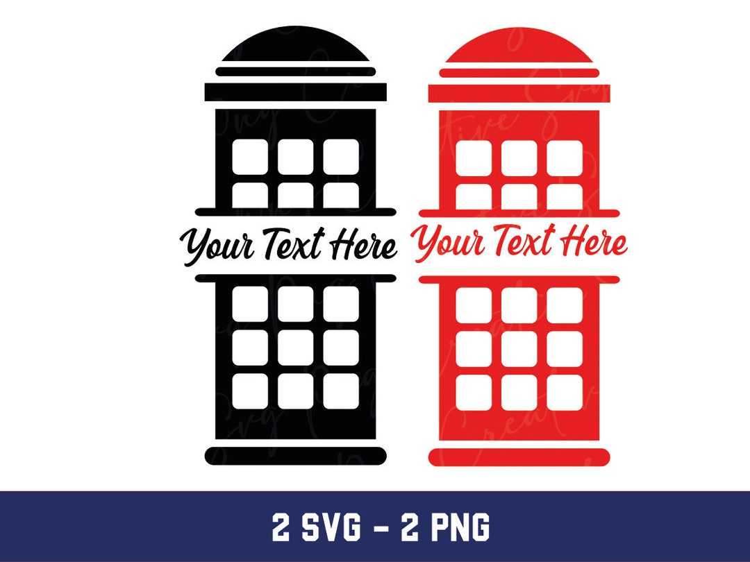 Split English Telephone Booth Svg, Split English Telephone Booth Png ...
