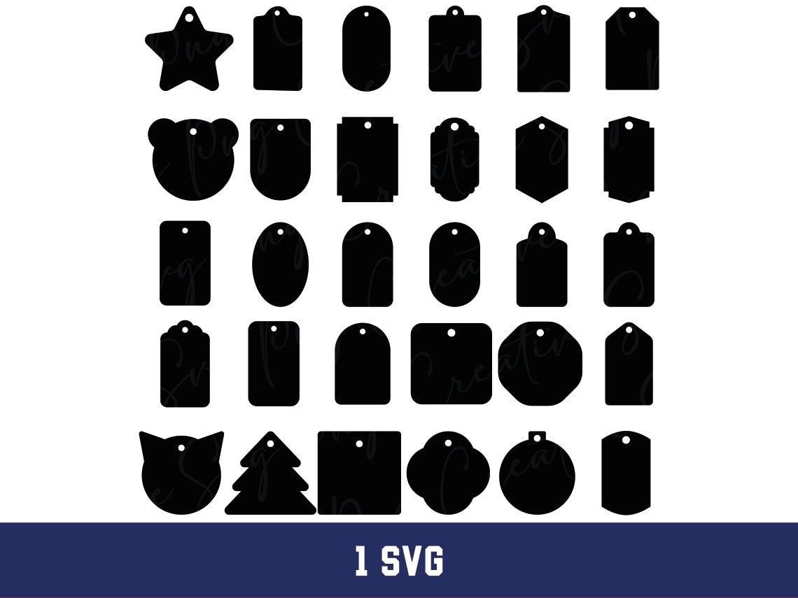 Gift Tag Svg, Gift Label Svg, Gift Tag Template Svg, Name Tag, Tag Svg ...