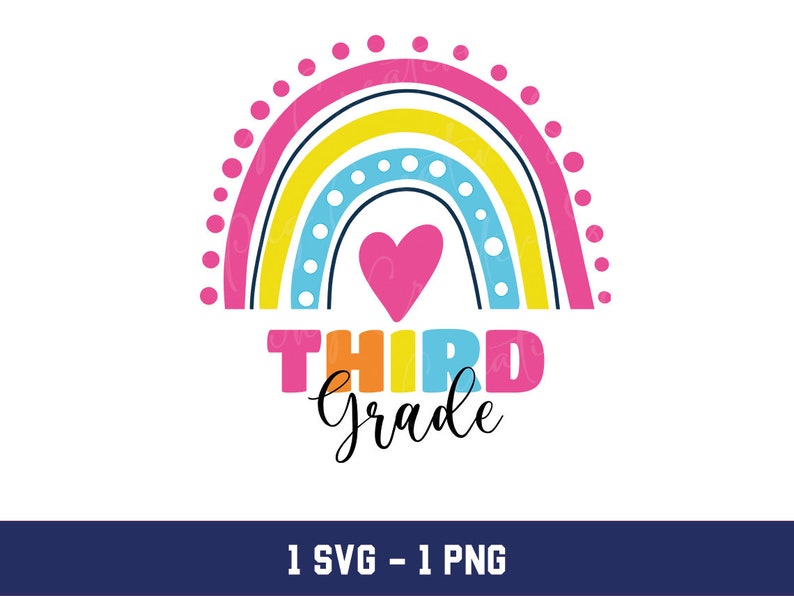 Third Grade Png, Third Grade Svg, Back to School Svg, Back to School ...