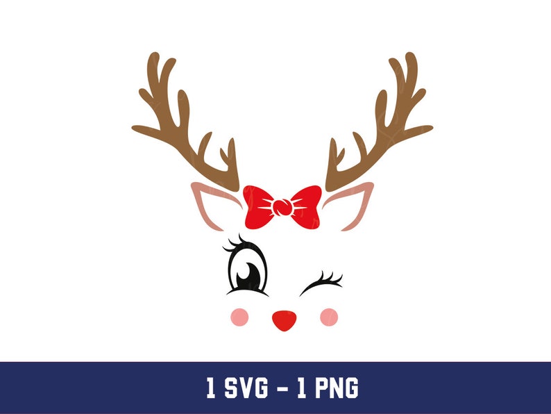 Reindeer Faces Svg,reindeer Faces Png,christmas Reindeer Svg, Christmas ...