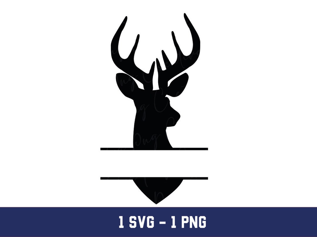 Deer Split Monogram, Deer Split Svg, Deer Split Png, Buckpng Svg ...