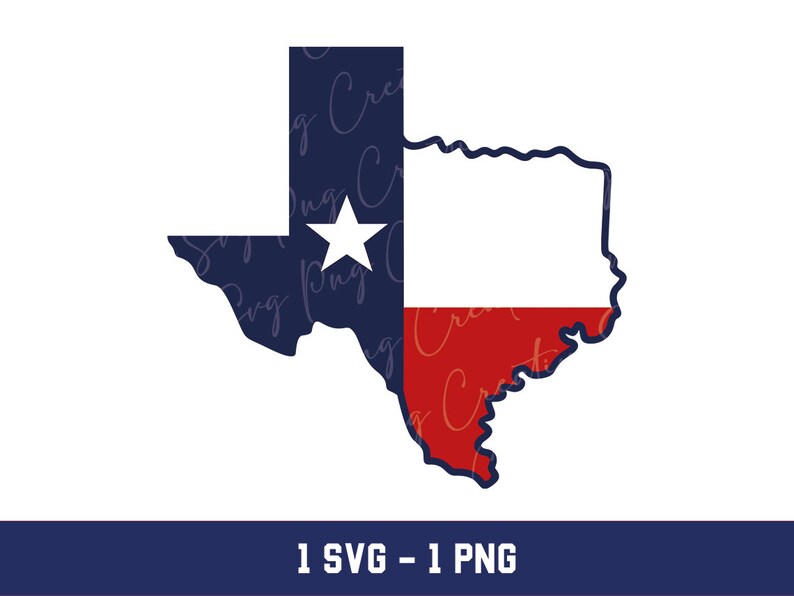 Texas Map Flag: SVG, PNG (digital Download) - Etsy