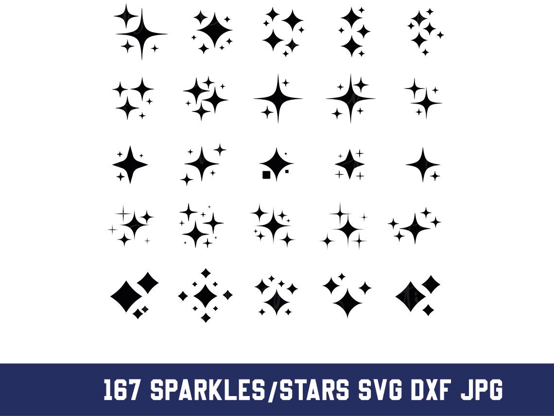 Sparkle Svg Bundle Sparkles Cut File Galaxy Sparkles Svg - Etsy