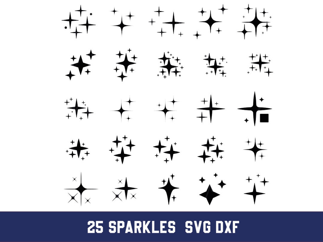 Sparkle Svg Bundle, Sparkles Cut File, Galaxy Sparkles Svg, Sparkles ...