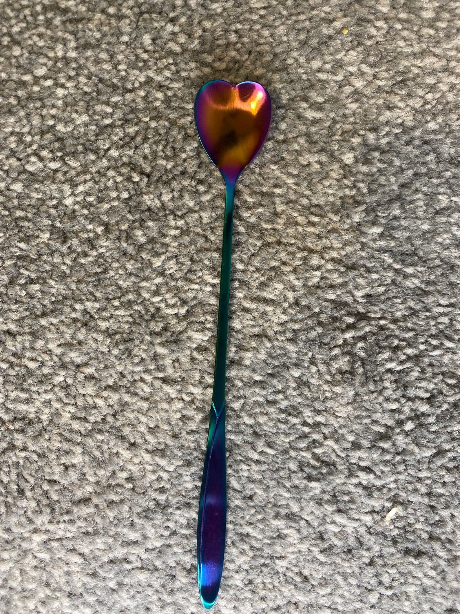 Metallic heart shaped spoon limited supply | Etsy