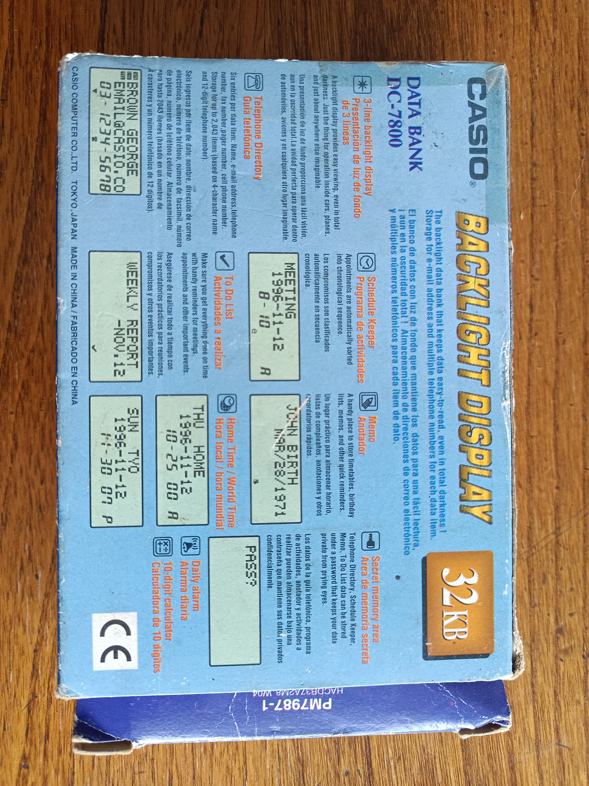 Casio Data Bank Model DC-7800 Electronic Handheld Organizer - Etsy