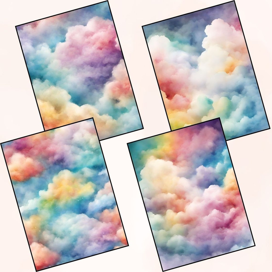 Printable Clouds Reverse Coloring Pages Beginner Reverse Coloring Book ...